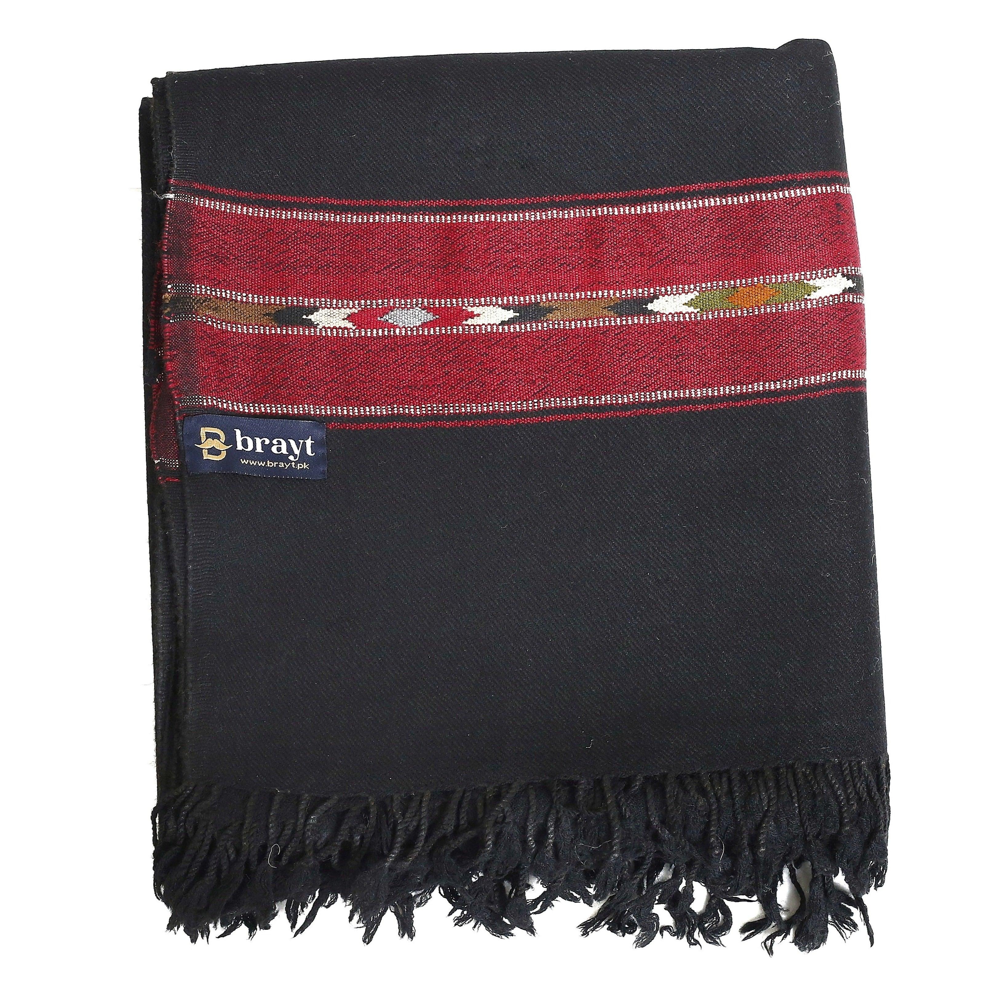 PREMIUM BLACK SHAWL – Brayt