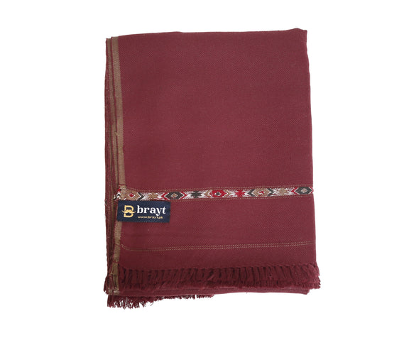 MAROON MEN SHAWL – Brayt