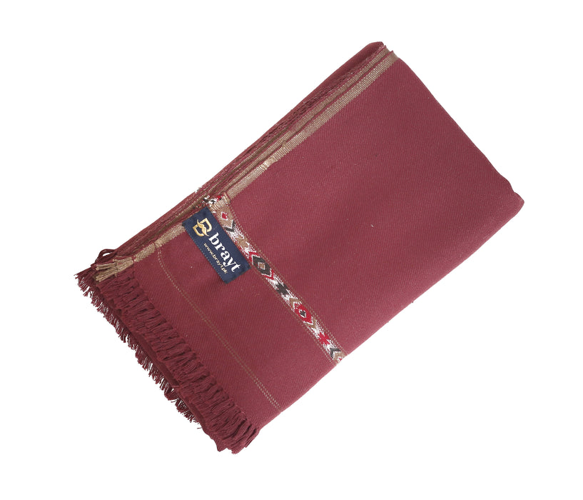 MAROON MEN SHAWL